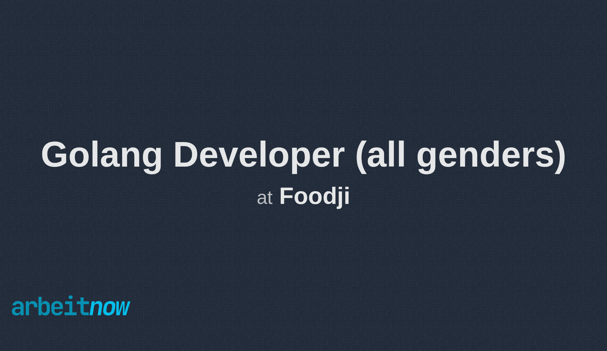 Golang Developer (all genders) job at Foodji in München, Bavaria